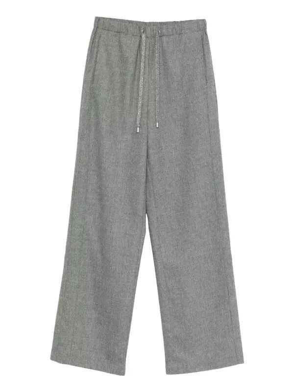 GRAN SASSO Drawstring-waist Trousers - Grey
