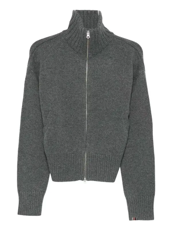 EXTREME CASHMERE X Cashmere Zip-up Cardigan - Grey