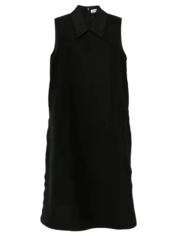 JIL SANDER Collared Dress - Black