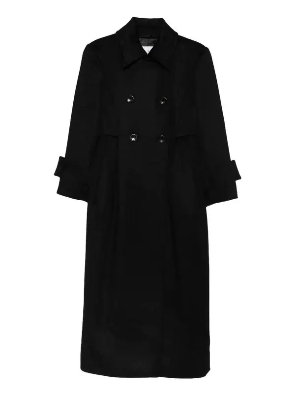 Max Mara Double-breasted Coat - Black