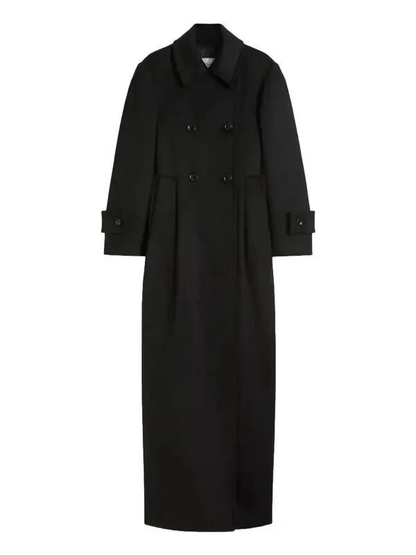 Max Mara Double-breasted Coat - Black
