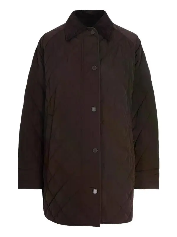 Max Mara Quilted Buttoned Jacket - Brown