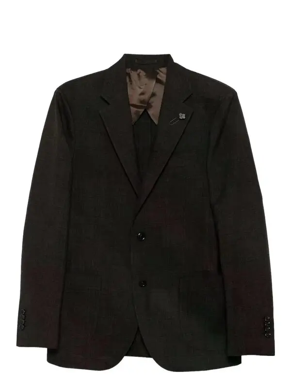 LARDINI Single-breasted Blazer - Brown