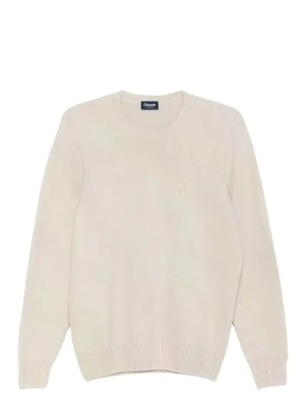 DRUMOHR Cashmere Crew Neck Sweater - Neutrals
