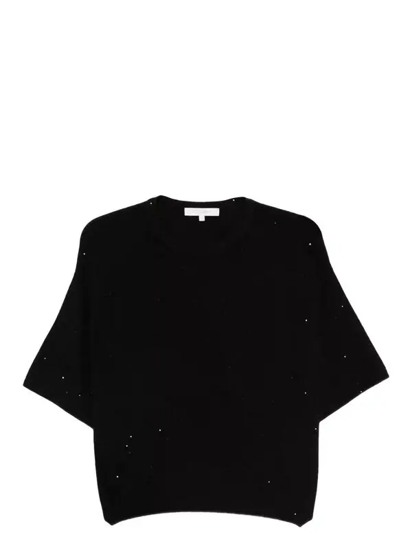 Antonelli Firenze Sequin-embellished Top - Black