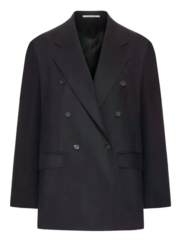 Tagliatore Double-breasted Wool Jacket - Black