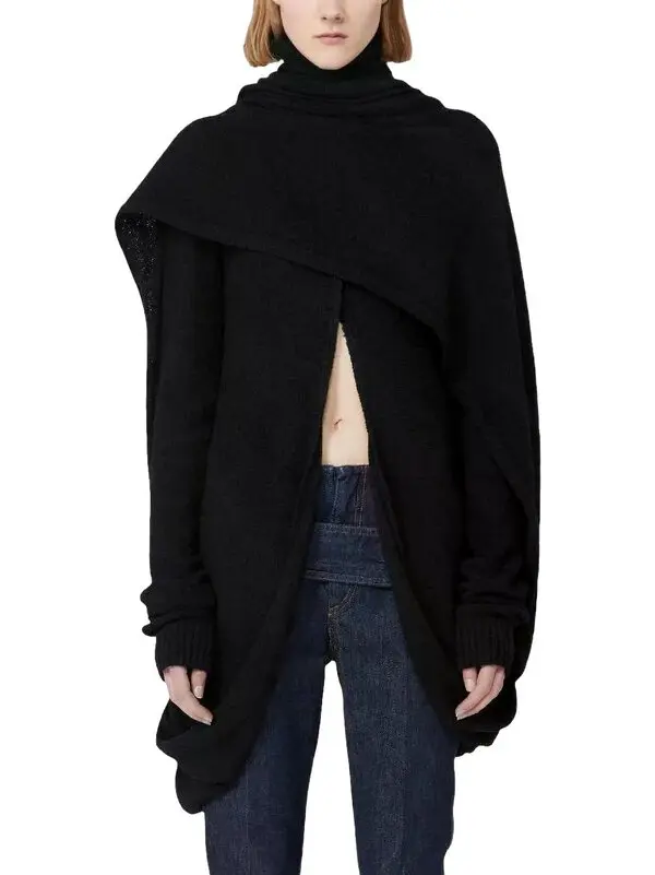 Max Mara Roll-neck Knitted Top - Black