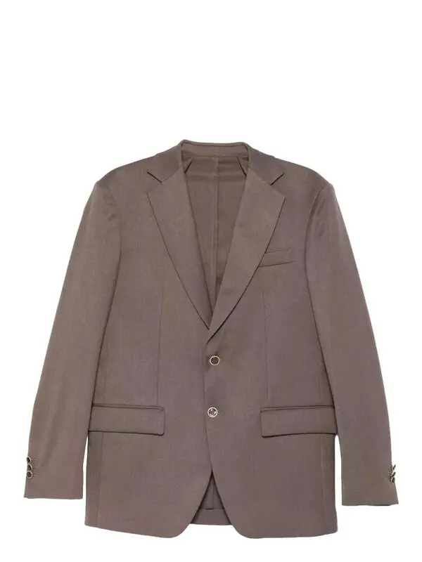 MARSEM Notched-lapel Single-breasted Blazer - Brown