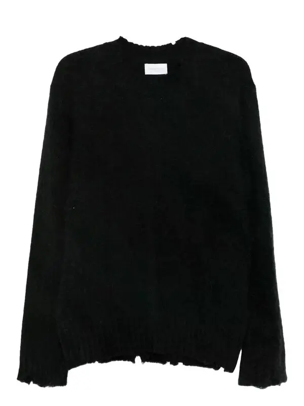 DIANA STUDIO Frayed-edge Sweater - Black