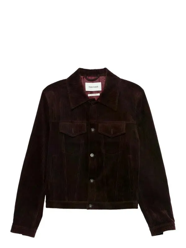 TONYWACK Buttoned Corduroy Jacket - Red
