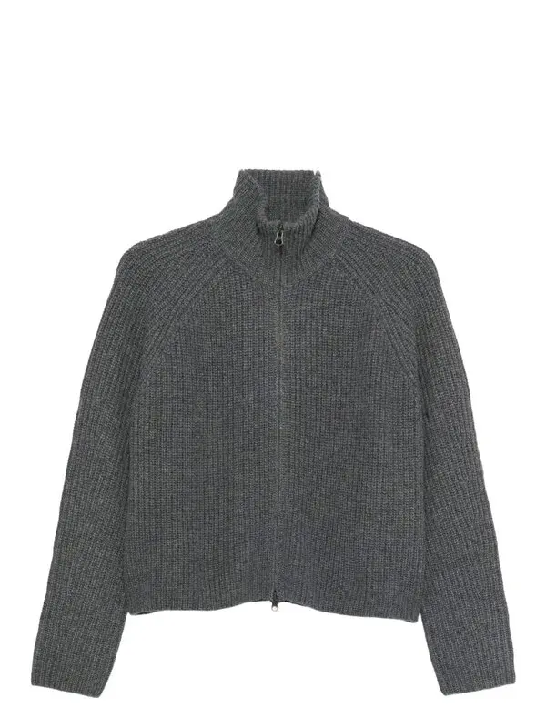 LISA YANG Zip-up Cardigan - Grey