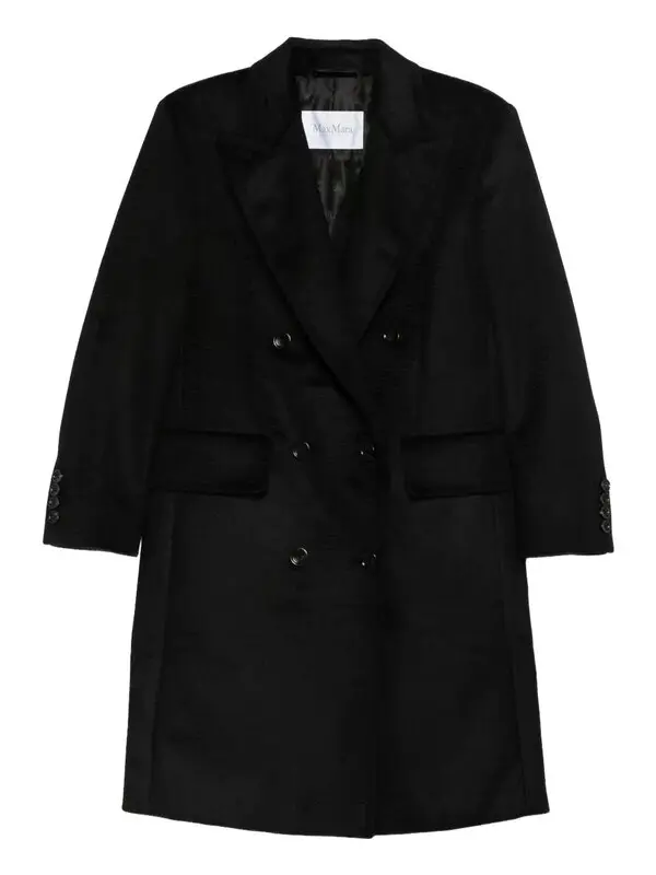 Max Mara Double-breasted Coat - Black