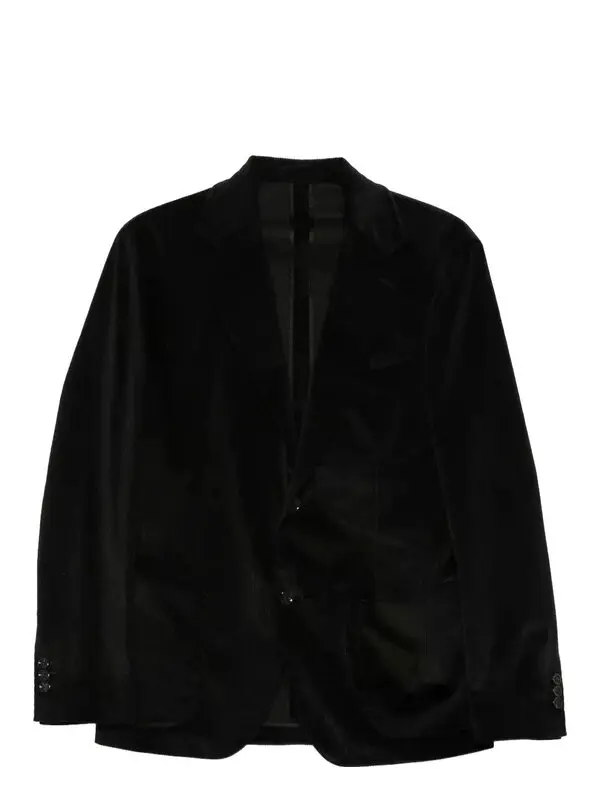 LARDINI Single-breasted Blazer - Black