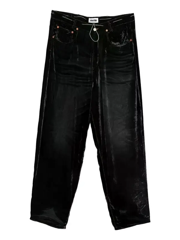 MAGLIANO Velvet-effect Trousers - Black
