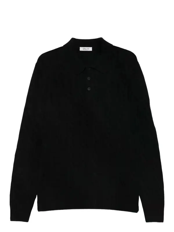 GIUUNO Cable-knit Jumper - Black