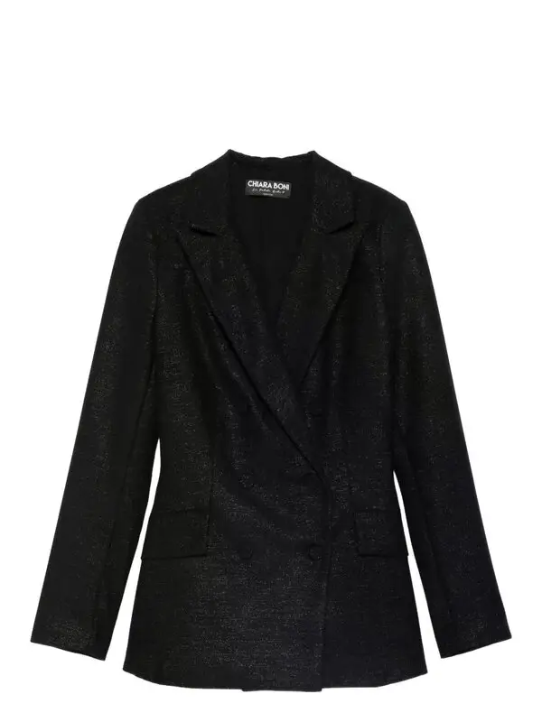 Chiara Boni La Petite Robe Double-breasted Blazer - Black