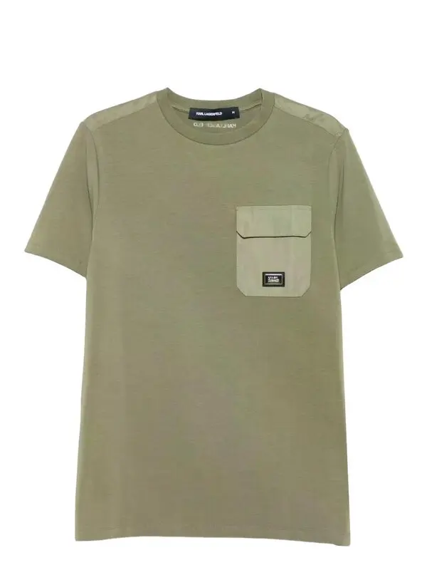 Karl Lagerfeld Logo-detail T-shirt - Green