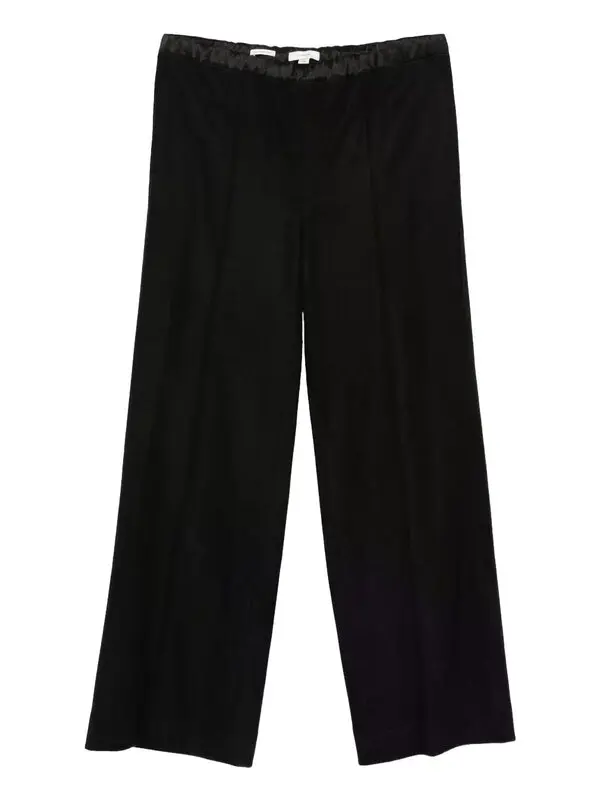 Vince Satin-trimmed Trousers - Black