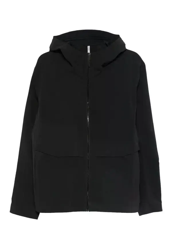Veilance Hooded Zip-up Jacket - Black