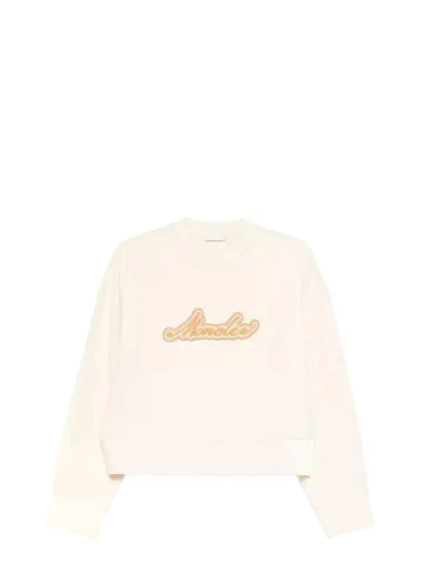Moncler Logo-appliqué Sweatshirt - Neutrals
