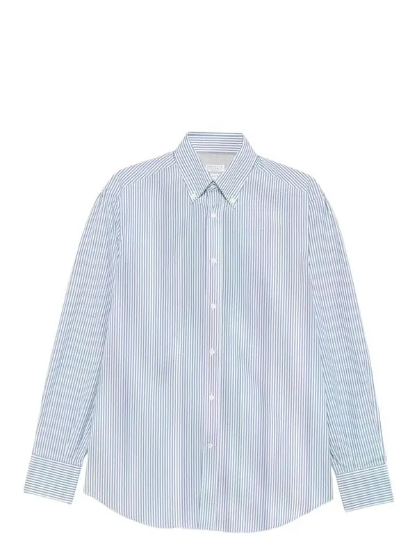 Brunello Cucinelli Striped Shirt - Blue