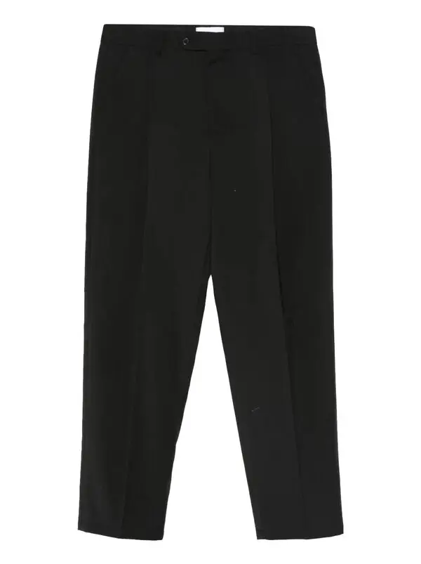 MARSEM Pleated-front Tailored Trousers - Black