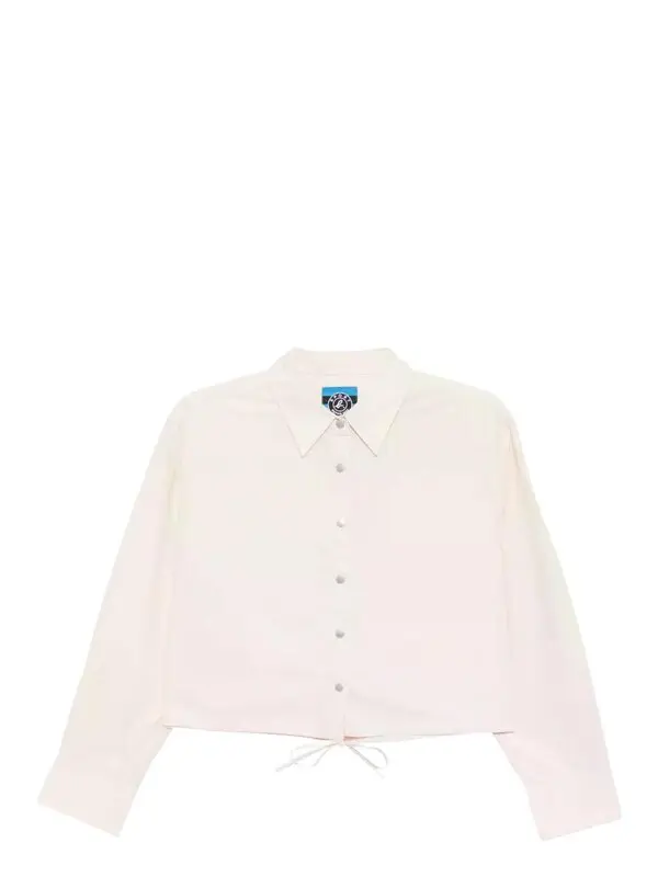 SPORT B. BY AGNÈS B. Cropped Long-sleeve Shirt - Neutrals
