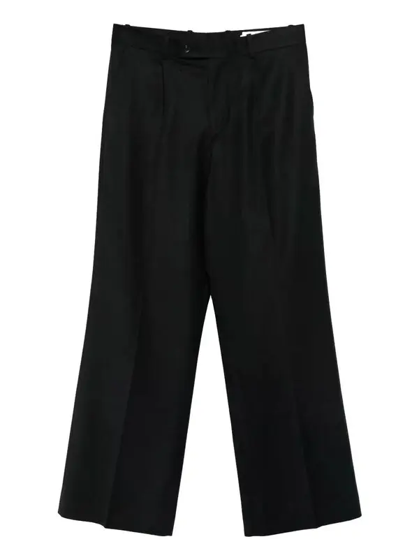 TONYWACK Pleated Tailored Trousers - Black