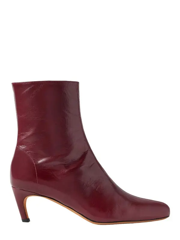 Proenza Schouler Uma Leather Ankle Boots - Red