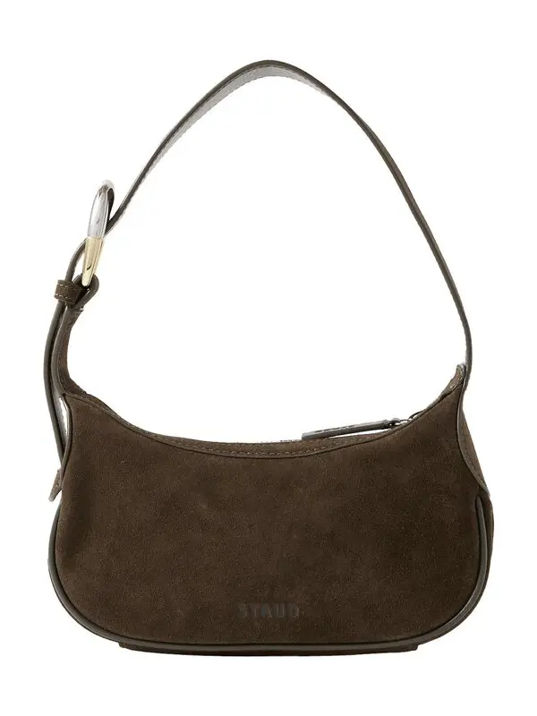 Staud Owen Suede Shoulder Bag - Brown