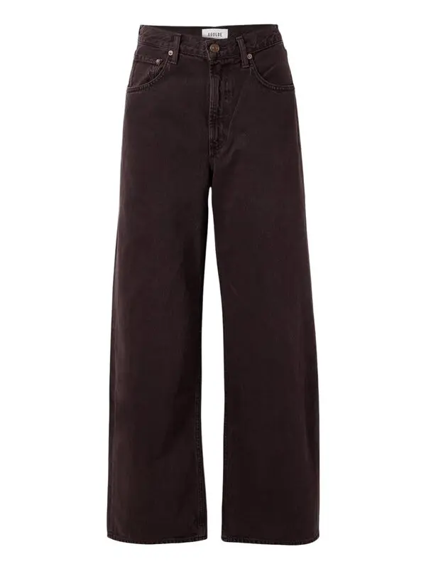 AGOLDE Low Curve Mid-rise Straight-leg Jeans - Brown