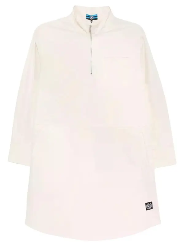 AGNES B. Half-zip Dress - Neutrals