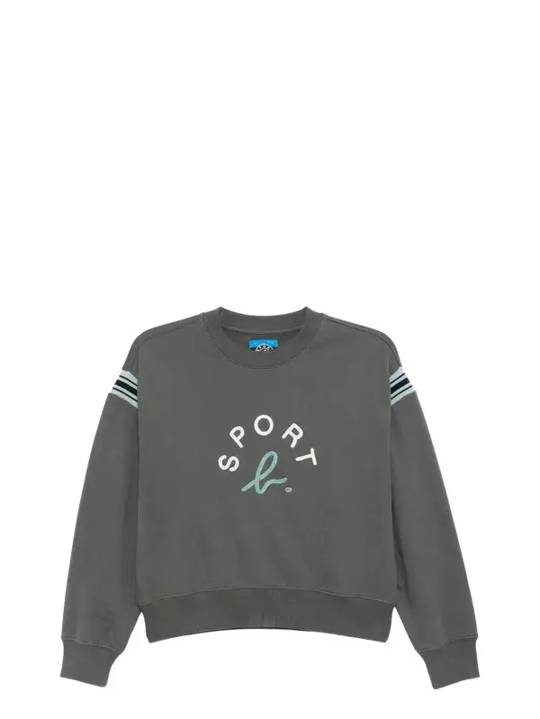 AGNES B. Cropped Sweatshirt - Grey
