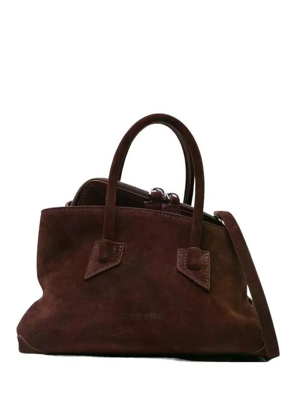 Attico Suede Tote Bag - Brown