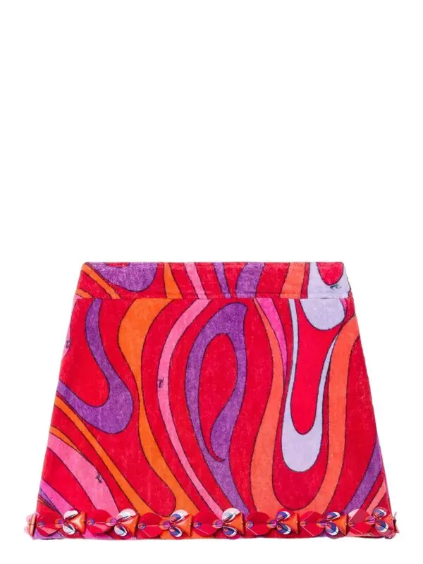 Emilio Pucci Marmo-print Mini Skirt - Pink
