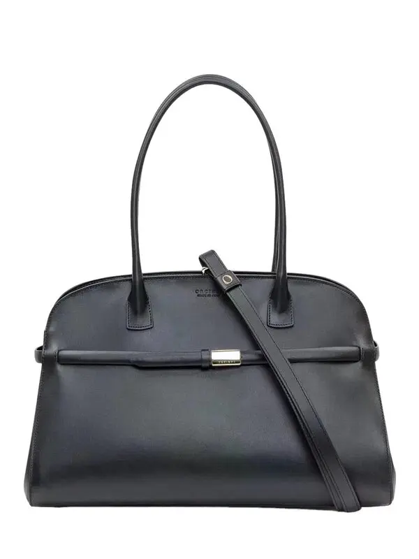 ORTIGNI Large Alba Shoulder Bag - Black