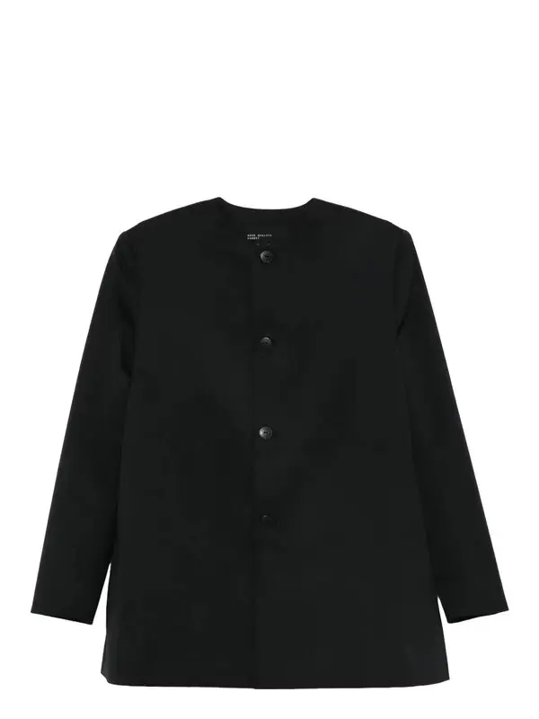 CORDERA Collarless Jacket - Black