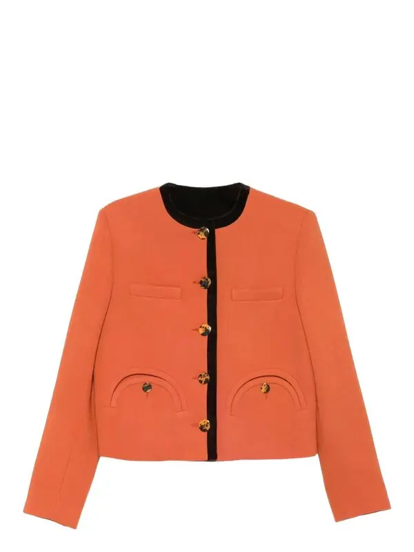 BLAZÉ MILANO Contrast-trim Jacket - Orange