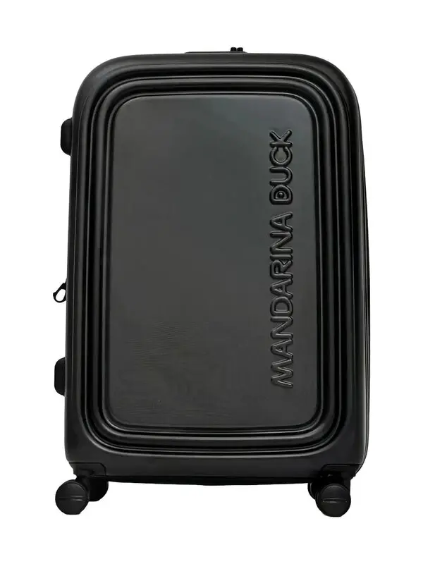 MANDARINA DUCK Embossed Logo Suitcase - Black