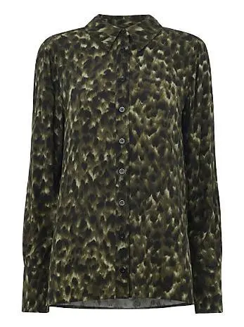 Whistles Animal-print Woven Shirt - Multi-coloured