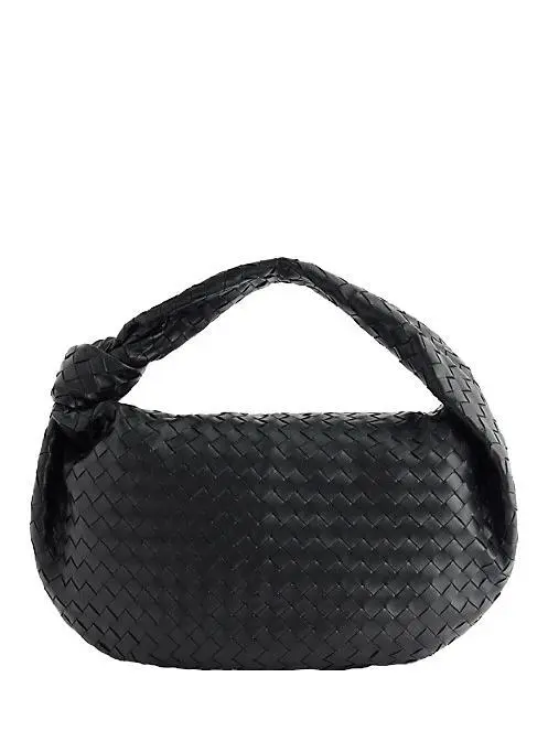 Bottega Veneta Medium Jodie Leather Top-handle Bag - Black
