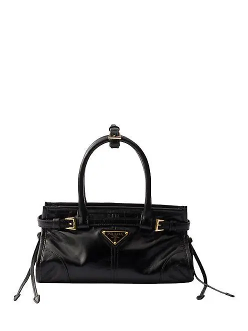 Prada Leather Handbag - Black