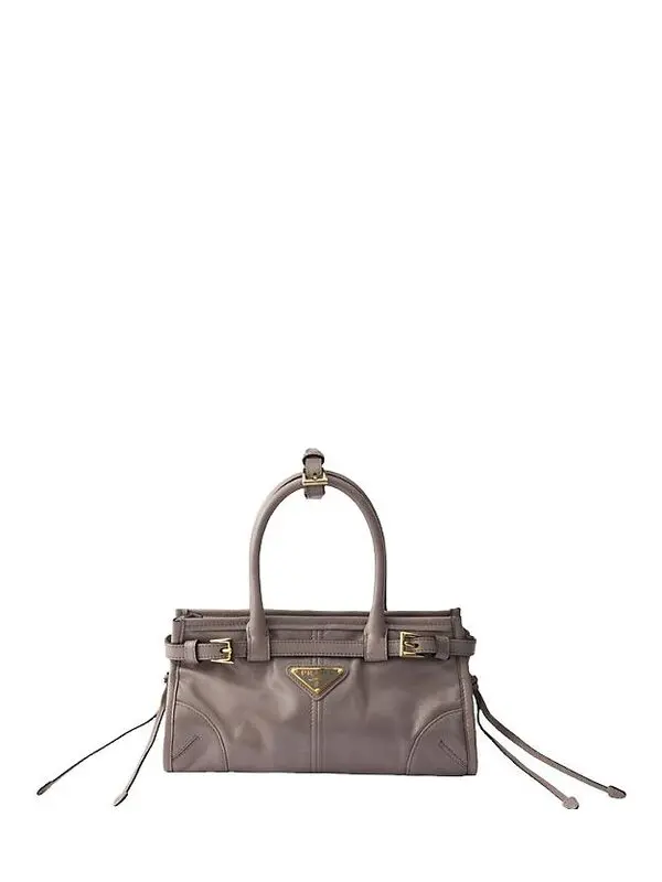 Prada Leather Handbag - Grey