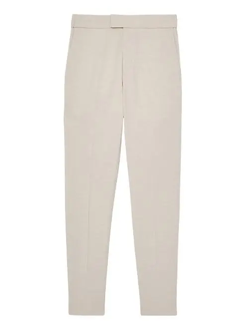 REISS Slim-fit Stretch-woven Trousers - Stone
