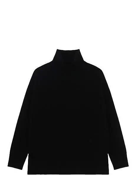 The Kooples Relaxed-fit Cashmere-blend Jumper - Black