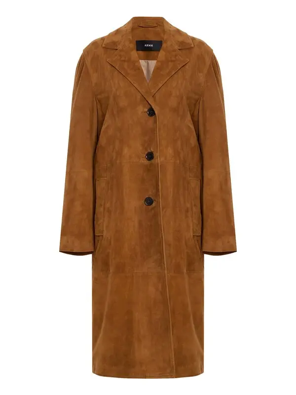 ARMA Jella Suede Coat - Brown