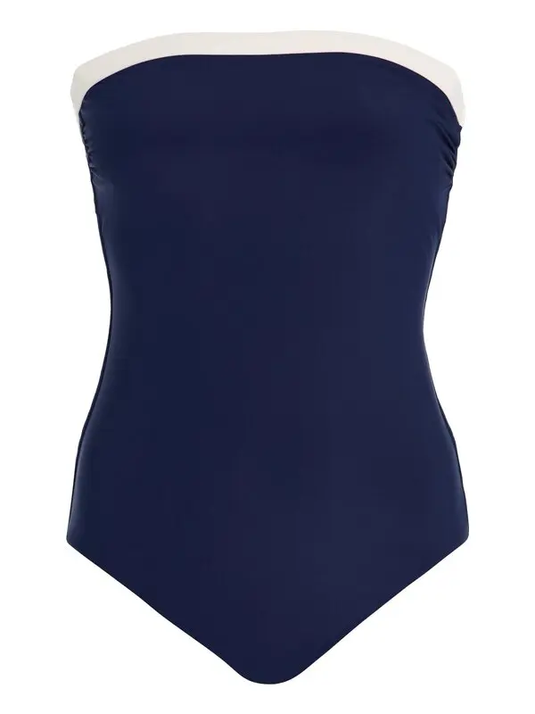 Bondi Born Romy Strapless One-piece Swimsuit - Navy