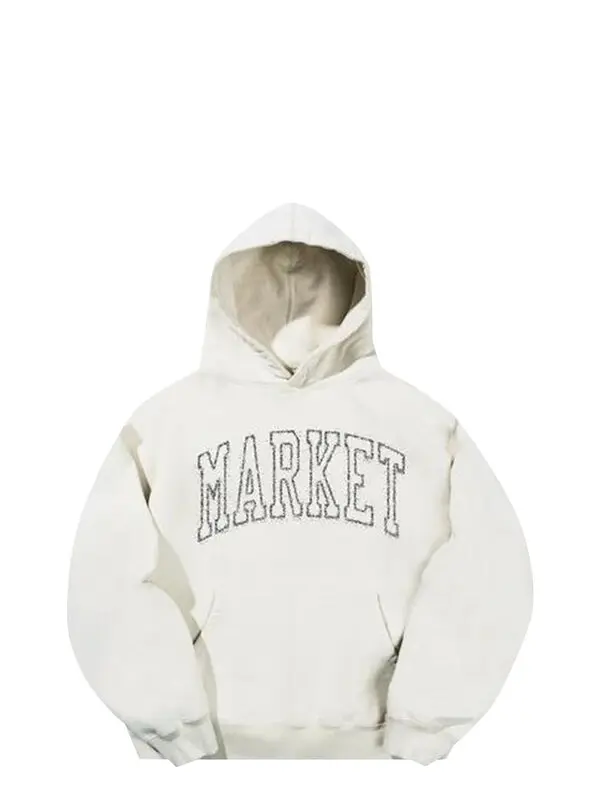 MARKET Vintage Arc Unbleached Cotton Hoodie - Cream