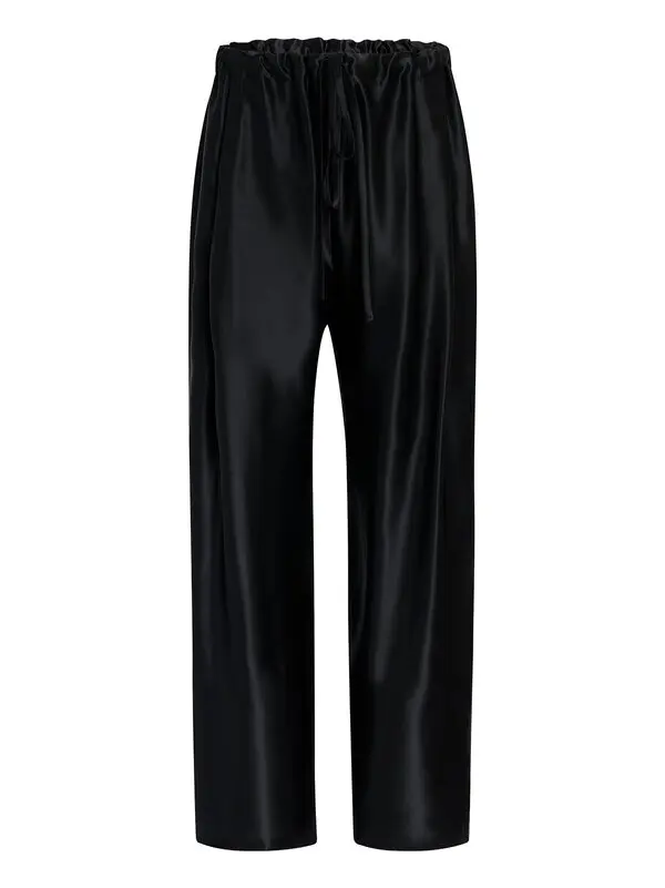 Khaite Rohen Drawstring Pants - Black