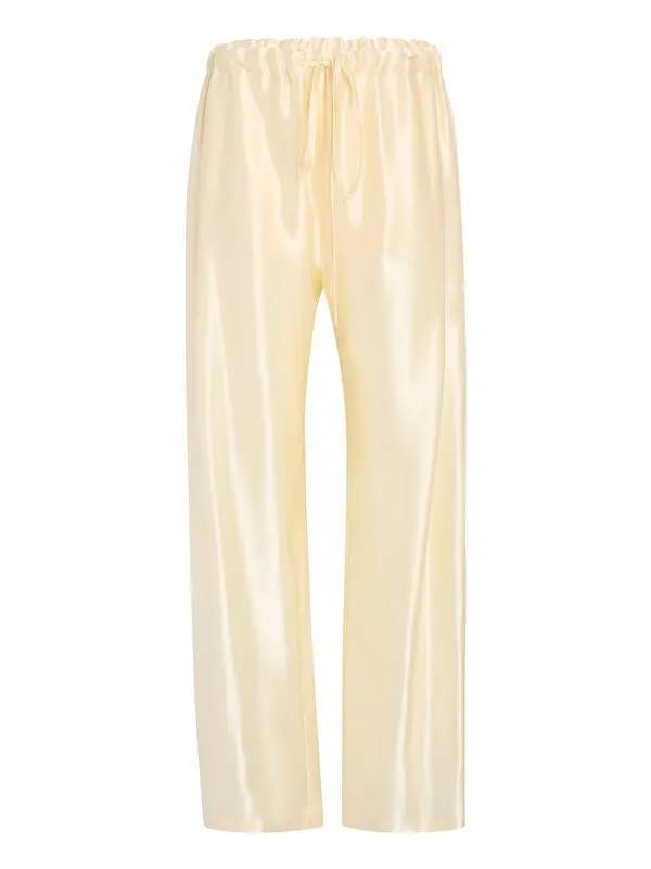 Khaite Rohen Drawstring Pants - Ivory